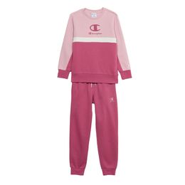 Champion Jogginganzug Jungen Gr&ouml;&szlig;e 104 beere / ros&eacute; / wei&szlig;