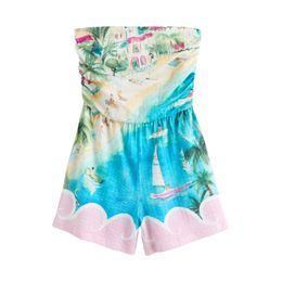 next Jumpsuit Damen Gr&ouml;&szlig;e L sand / azur / gr&uuml;n / rosa
