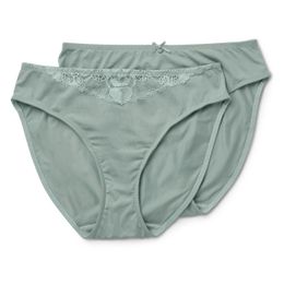 Tchibo - 2 Slips - Damen - Gr. M - gr&uuml;n