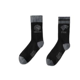 Tchibo - 2 Paar Socken &raquo;Game of Thrones&laquo; - Herren - Gr. 41-43 - hellgrau