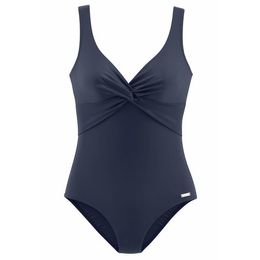 Lascana Badeanzug 'Adele2' blau Gr. 44 Cup D. Ohne B&uuml;gel