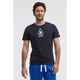 Gaastra Herren Rundhalsshirt, schwarz, Gr. XL, bedruckt, Web, Material: 97% Baumwolle, 3% Elasthan, Shirts, mit Kontrastn&auml;hten