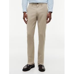 Tommy Hilfiger Herren Chinohose "BLEECKER OPEN STRUCTURE", beige, Gr. 32, unifarben, Web, Obermaterial: 98% Baumwolle, 2% Elasthan, Hosen, aus