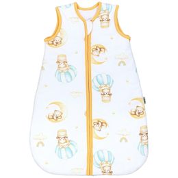 TUPTAM Babyschlafsack "Kugelschlafsack Baby Ganzjahres Schlafsack &Auml;rmellos Wattiert", L: 62cm, wei&szlig;, Schlafs&auml;cke