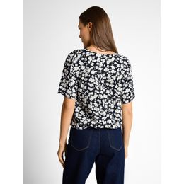 Tom Tailor Damen Klassische Bluse "Regular"blau ginkgo minimal, Gr. 40, gemustert, Web, Obermaterial: 100% Viskose, Blusen, mit All-Over Print
