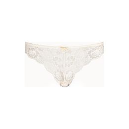 Lascana String beige Gr. 44/46 f&uuml;r Damen. Mit Schleife. K&ouml;rpernah