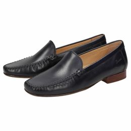 Sioux Damen Slipper "Campina", Gr. 36, blau, Obermaterial: 100% Kalbsleder CAL. 100% Gummi rubber., Schuhe