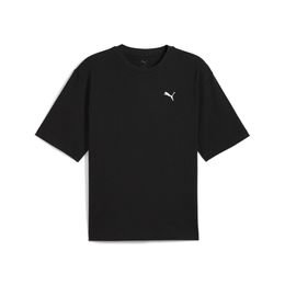 Puma Herren T-Shirt "WARDROBE ESS Boxy T-Shirt Herren", schwarz, Gr. S, clean, Obermaterial: 100% Baumwolle. Rippe: 20% Polyester, 80% Baumwolle,