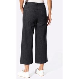 Casual Looks Damen 7/8-Jeansschwarz denim, Gr. 19, unifarben, 99% Baumwolle, 1% Elasthan, Jeans