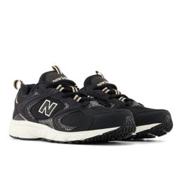 New Balance Damen Sneaker "408", Gr. 39,5, schwarz, Synthetik, Schuhe, inspiriert vom Design des New Balance 530 und 740