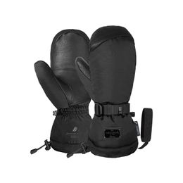 Reusch Damen F&auml;ustlinge "Yuna Down R-TEX XT Mitten", schwarz, Gr. 7, unifarben, 68% Polyester, 30% Rindsleder, Handschuhe, mit wasserdichter,