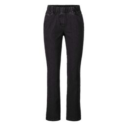 GOLDNER Damen Regular-fit-Jeans "Kurzgr&ouml;&szlig;e Klassische Jeansschlupfhose LOUISA", schwarz, Gr. 20, Obermaterial: 78% Baumwolle CO. 20% Polyester PES.