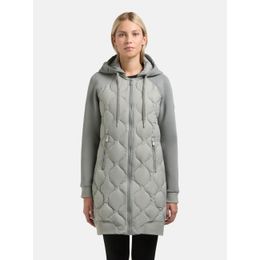 Khujo Damen Kurzmantel "Nora", grau, Gr. S, Obermaterial 1: 100% Nylon. Obermaterial 2: 80% Viskose, 12% Nylon, 8% Elasthan. Innenfutter: 100% Nylon.