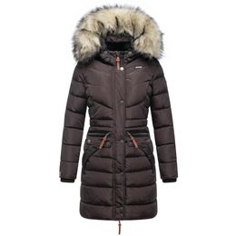Navahoo Damen Steppmantel "Paula", braun, Gr. 4XL, Oberstoff: 100% Polyester. Futter: 100% Polyester. Wattierung: 100% Polyester. &Auml;rmelfutter: 100%