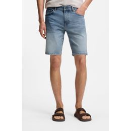 BOSS Orange Herren Jeansshorts "Maine", blau, Gr. 30, unifarben, Denim/Jeans, Obermaterial: 99% Baumwolle, 1% Elasthan, Jeans, Regular Fit,