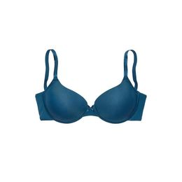 Lascana Schalen-BH ', T-Shirt-BH, B&uuml;gel-BH, Ela - perfect basic' gr&uuml;n Gr. 70E. Mit Schleife. Mit B&uuml;gel