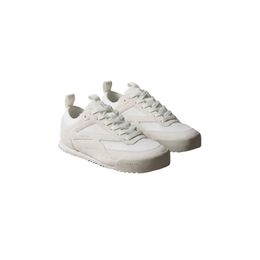 Calvin Klein Herren Sneaker "LOW PRO RUNNER MIX MAT", Gr. 40, beige, Leder, Textil, Mesh, aufgeraut, unifarben, Basic, Schuhe, Freizeitschuh,