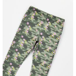 IDO M&auml;dchen Leggings "BABY GIRL TROUSERS", gr&uuml;n, Gr. 98, 95% Baumwolle, 5% Elasthan, Hosen