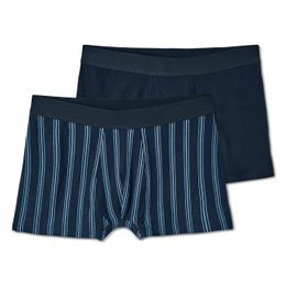 Tchibo - 2 Slipboxer - Herren - Gr. L/6 - dunkelblau/gestreift