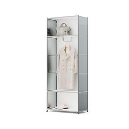 Tchibo - Garderobe Metall &raquo;Cn3&laquo; mit Kleiderstange - 77x40x194,5cm - chrom -