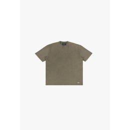 DROPSIZE Herren T-Shirt "Dropsize HEAVY OVERSIZE METAL PATCH T-SHIRT", gr&uuml;n, Gr. M, unifarben, 100% Baumwolle, Shirts