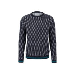 Tchibo - Strickpullover - Herren - Gr. XL - dunkelblau/print
