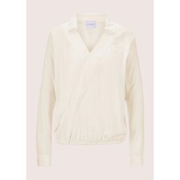 Madeleine Mode MADELEINE Damen Langarmbluse "Bluse Wickelbluse mit Fledermaus&auml;rmeln", wei&szlig;, Modern, Gr. 34, Obermaterial: 100% Viskose CV., Blusen