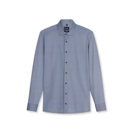 OLYMP Herren Businesshemd "OLYMP Luxor 24/Seven, Modern Fit, New Kent", blau, Gr. 44, 86% Polyamid, 14% Elasthan, Hemden