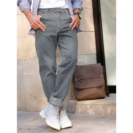 Br&uuml;hl BR&Uuml;HL Herren Dehnbund-Jeans, grau, Gr. 25, unifarben, 78% Baumwolle, 21% Polyester, 1% Elasthan, Jeans