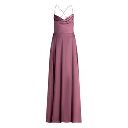Vera Mont Damen Abendkleid "Damen mit Wasserfallausschnitt", rosa, Gr. 36, Satin, Obermaterial: 97% Polyester, 3% Elasthan. Futter: 100% Polyester,