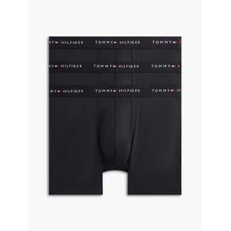 Herren Trunk "DTM", Tommy Hilfiger Underwear, Gr. M, schwarz, Jersey, Obermaterial: 87% Polyester, 13% Elasthan, Unterhosen, elastischer Bund,