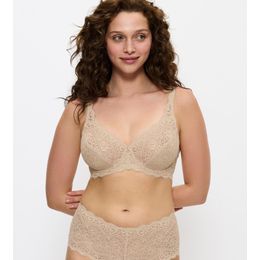 Triumph Damen B&uuml;gel-BH "Amourette W", Gr. 70, beige, Spitze, Obermaterial: 62% Polyamid, 24% Elasthan, 8% Lyocell, 6% Polyester, unifarben, BHs,