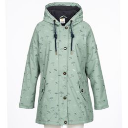 ANKERGLUT Damen Regenjacke "Friesennerz ankerglutsea Regenmantel, Longjacket", grau, Gr. 34, Web, Obermaterial: 100% Polyurethan. Futter: 100%