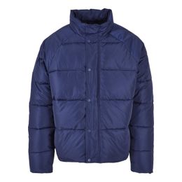 Urban Classics Herren Winterjacke "Urban Classics Herren Raglan Puffer Jacket", blau, Gr. XL, unifarben, 100% Polyester, Jacken