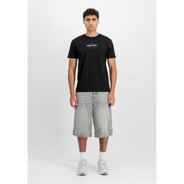 Herren T-Shirt "Foam ML T-Shirt"schwarz, Gr. XXXL, Alpha Industries, Obermaterial: 100% Baumwolle, Shirts