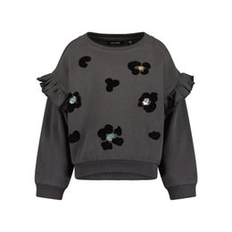 Blue Seven M&auml;dchen Sweater "Sweatshirt", grau, Gr. 116, 100% Baumwolle, Sweatshirts