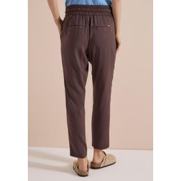 Cecil Damen Stoffhosebraun cacao, Gr. XL, unifarben, Stoff, 100% Viskose, Hosen, im Loose Fit
