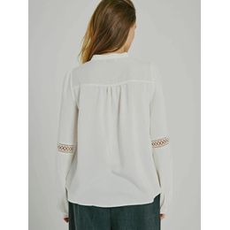NORR Damen Blusentop "NORR Shirt NO"wei&szlig;, Gr. 36, Obermaterial: 58% Viskose, 42% Polyester, Blusen