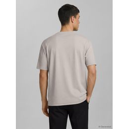 Calvin Klein Herren T-Shirt "SS MICRO LOGO CREWNECK TEE"moonstruck, Gr. M, Web, Obermaterial: 100% Baumwolle, Shirts, Regular fit mit