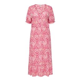 Only Carmakoma Kleid 'CARCHIANTI' Damen Gr&ouml;&szlig;e 54 orange / pink / wei&szlig; Sommerkleid