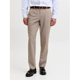 Jack & Jones JACK & JONES Herren Chinos "JPSTOLLIE CONNOR CHINO NOOS", beige, Gr. 32, unifarben, Web, Obermaterial: 69% Polyester, 29% Viskose, 2% Elasthan,