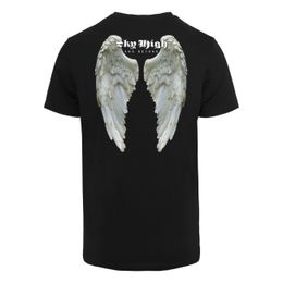 MisterTee Herren T-Shirt "MisterTee Herren Sky High Tee", schwarz, Gr. XL, bedruckt, 100% Baumwolle, Shirts