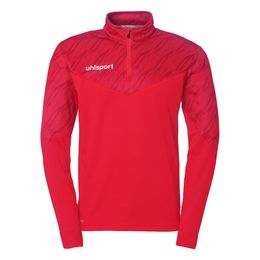 Uhlsport Herren Trainingspullover "1/4 ZIP TOP Progressive 28", rot, Gr. XXXL, Obermaterial: 100% Polyester Pol. recyc.., Pullover