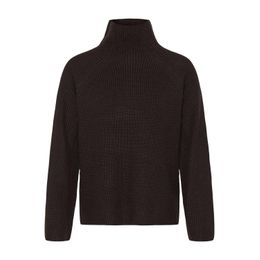 oxmo Damen Strickfleece-Pullover "Strickpullover OXNelly", grau, Gr. S, Obermaterial: 50% Polyacryl PAN. 50% Polyacryl PAN recyc.., Pullover