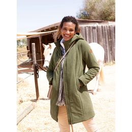 Casual Looks Damen Outdoorjacke, gr&uuml;n, Gr. 40, unifarben, 89% Polyester, 11% Polyamid, Wattierung:100% Polyester, Jacken