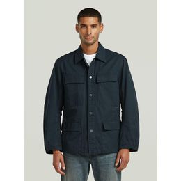 G-Star Raw G-STAR Herren Langarmshirt "Reversible 4 Pocket Hemd", schwarz, Gr. S, Obermaterial: 70% Baumwolle, 30% Baumwolle, Shirts
