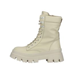 Steve Madden Damen Schn&uuml;rstiefelette "Steve Madden Stiefelette Leder", Gr. 36, beige, Leder, Schuhe