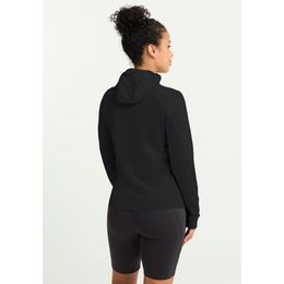 Jack Wolfskin Damen Fleecejacke "LITESTRIDE HOODED FZ W"schwarz, Gr. XXL, unifarben, Fleece, Obermaterial: 91% Polyester, 9% Elasthan. Futter: 100%