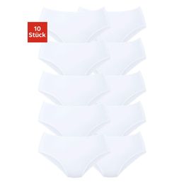 Damen Jazz-Pants Slips, PETITE FLEUR BY LASCANA, Gr. 36, wei&szlig;, Obermaterial: 95% Baumwolle, 5% Elasthan, unifarben, Unterhosen, aus elastischer