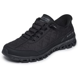 Skechers Damen Slip-On Sneaker "GLIDE-STEP", Gr. 35, schwarz, Synthetik, Textil, unifarben, Schuhe, Freizeitschuh, Slipper mit No Tie Fit zum